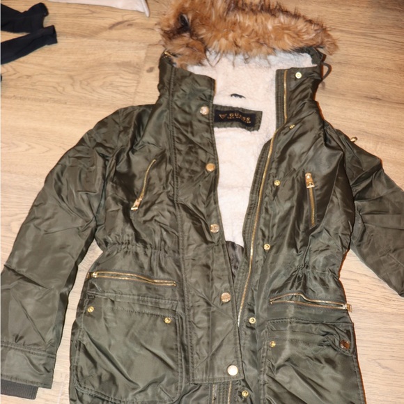 Guess | Jackets & Coats | Guess Olive Green Coat | Poshmark